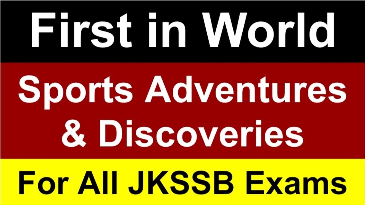 First in the World | Sports | Adventures | Discoveries - YouTube