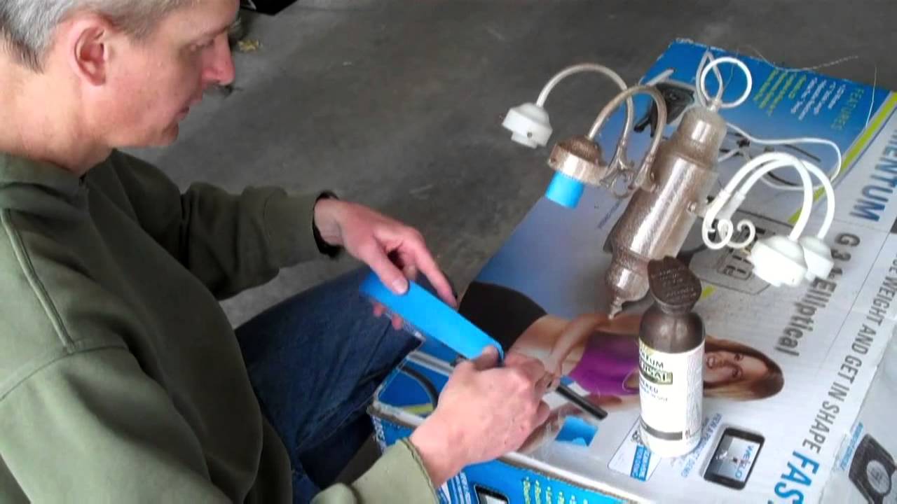 Painting a Light Fixture - YouTube