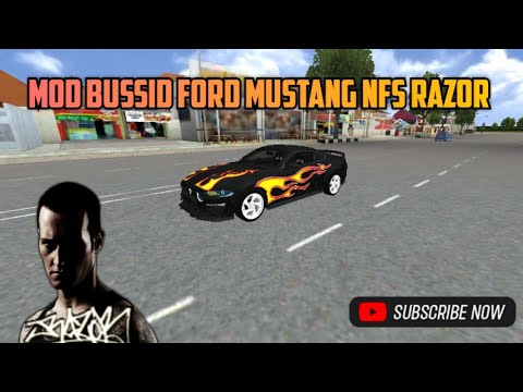MOD BUSSID MOBIL FORD MUSTANG NFS RAZOR - BUS SIMULATOR INDONESIA - YouTube