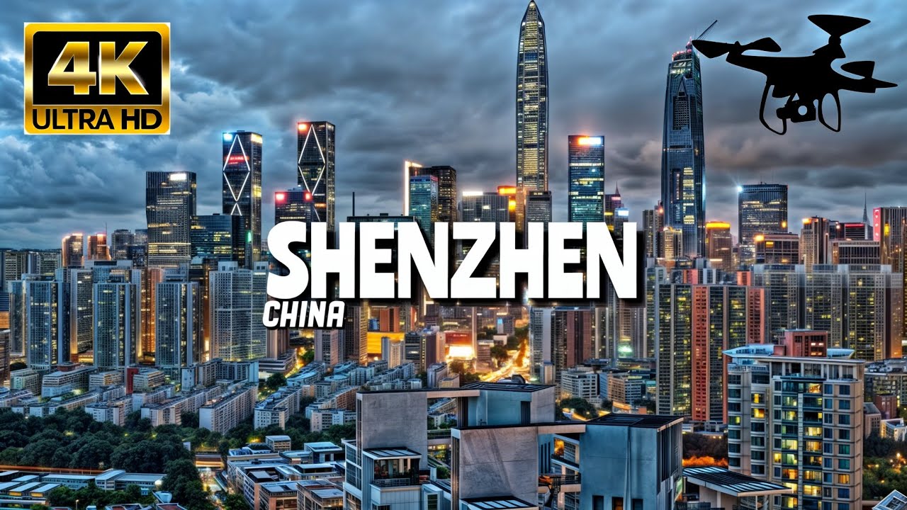 Shenzhen, China In 4K By Drone - Amazing View Of Shenzhen, china - YouTube