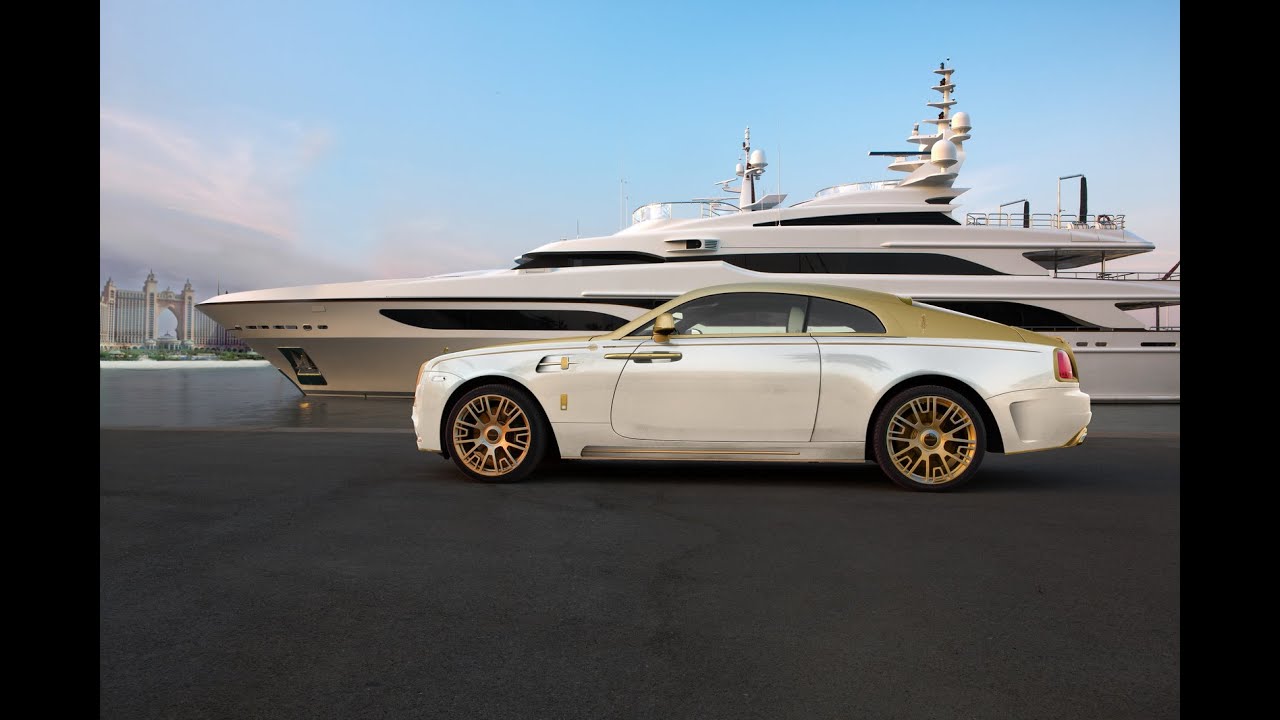 Rolls Royce Wraith Palm Edition 999 IN Mansory Gold Luxury Touch - YouTube