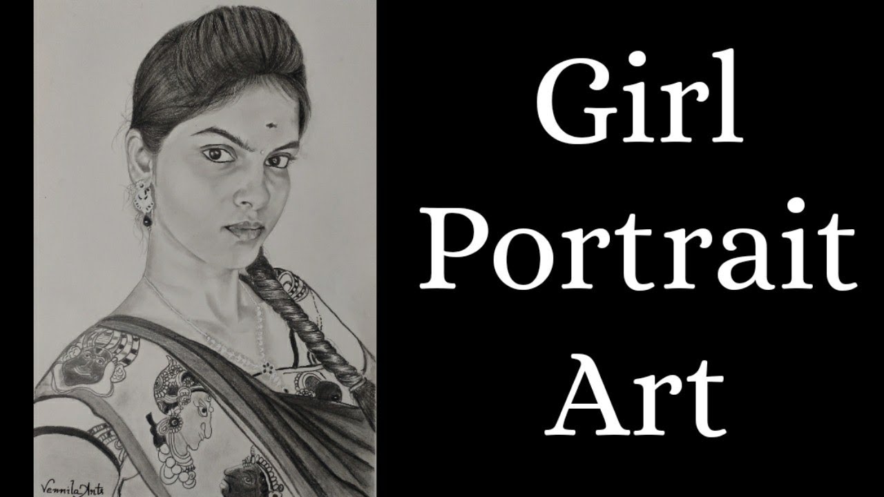 Girl Portrait Art step by step shading|Girl Pencil Drawing|girl Drawing ...