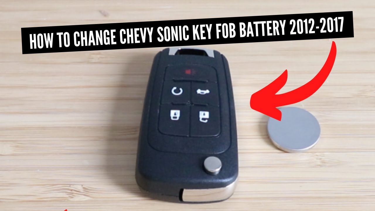 How To Change A Chevy Sonic Key Fob Battery 2012-2017 - YouTube