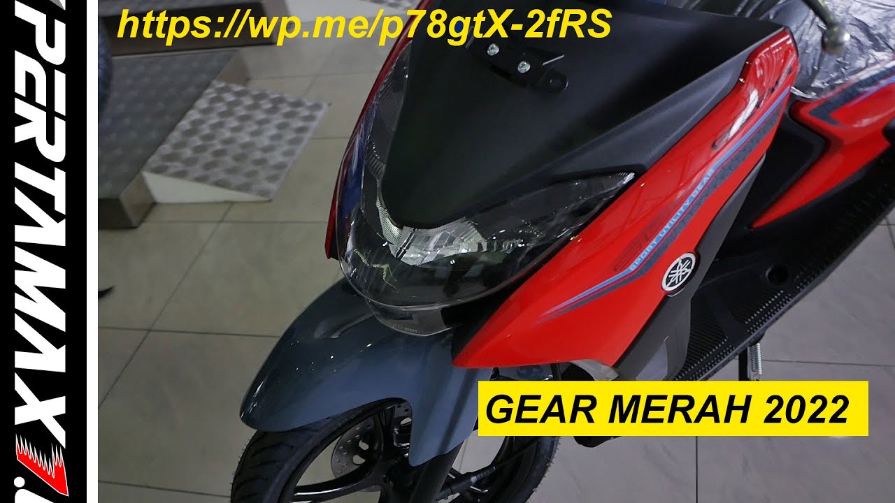 REVIEW Yamaha Gear 125 Merah Metallic Red Terbaru 2022 Jogja Harga Naik ...