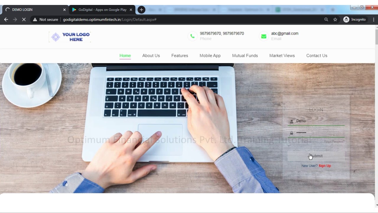 How to set Mobile App Download Link for Website - YouTube