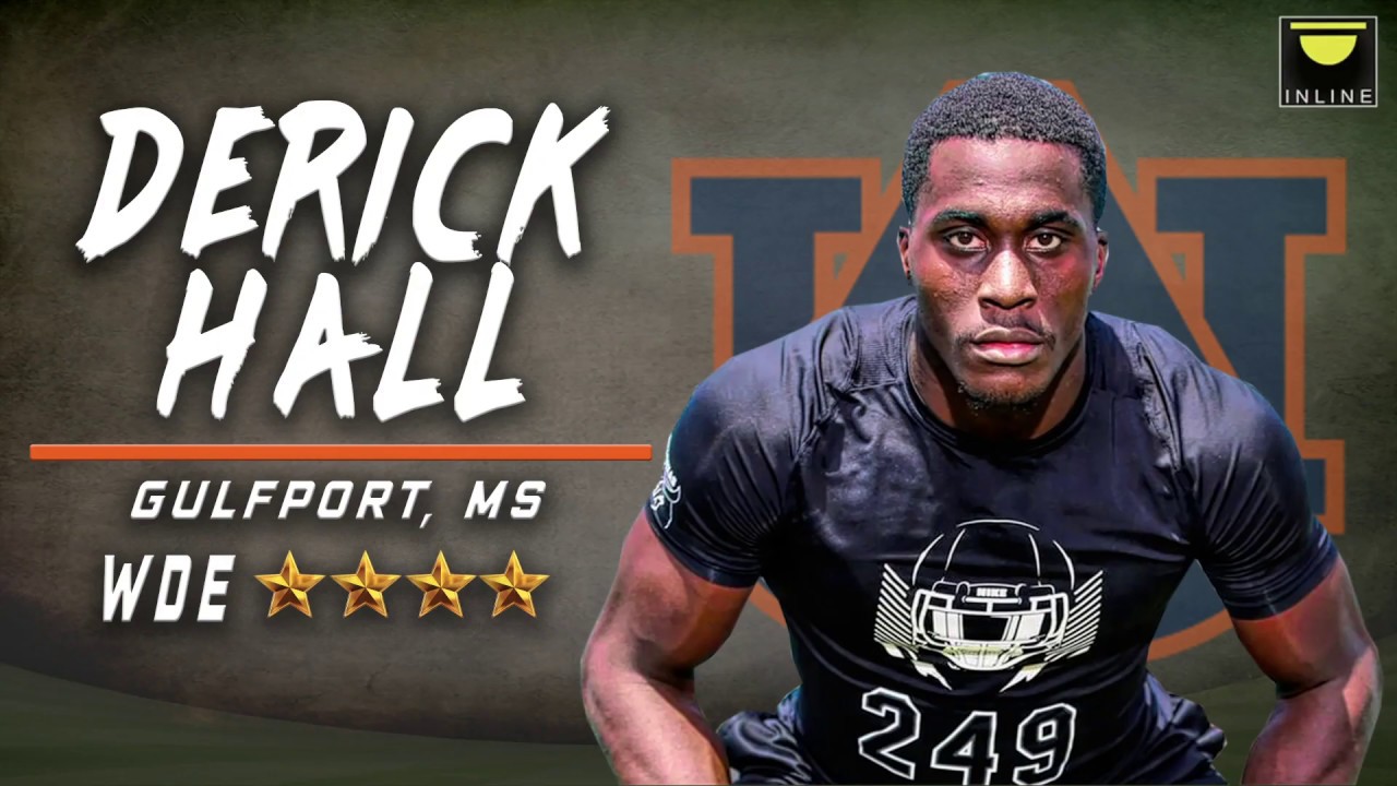Auburn signee Derick Hall highlights - YouTube