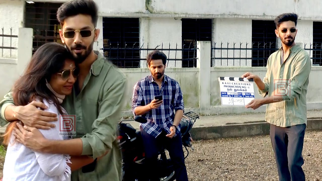 Anirudh - Sarath kumar at VIP villain Amitash Pradhan movie poojai ...