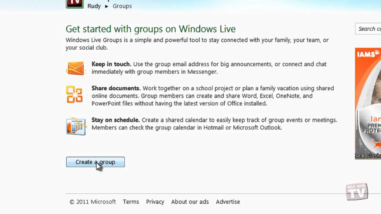 Creating A Windows Live Group - YouTube