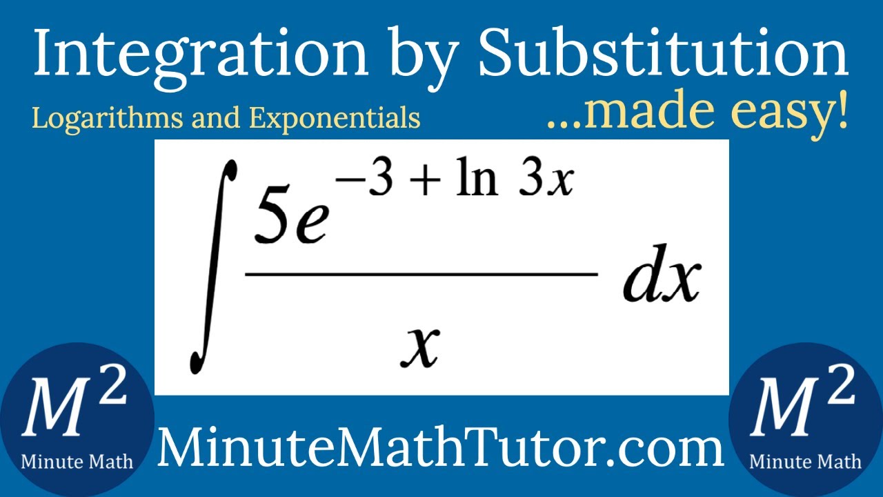How to Integrate (5e^(-3+ln(3x)))/x dx - YouTube