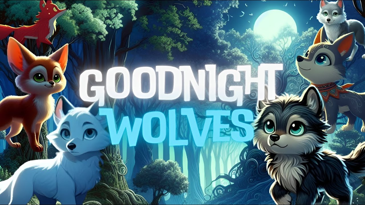 Goodnight Wolves🐺🌙THE PERFECT Soothing Bedtime Stories for Babies and ...