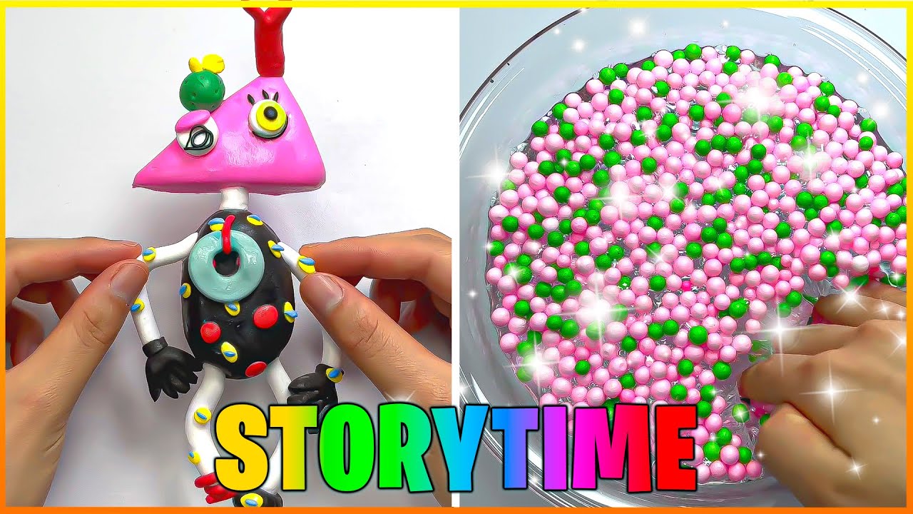 Satisfying Slime ASMR and Perfect Clay Cracking,🤡🤡 The Amazing Digital ...