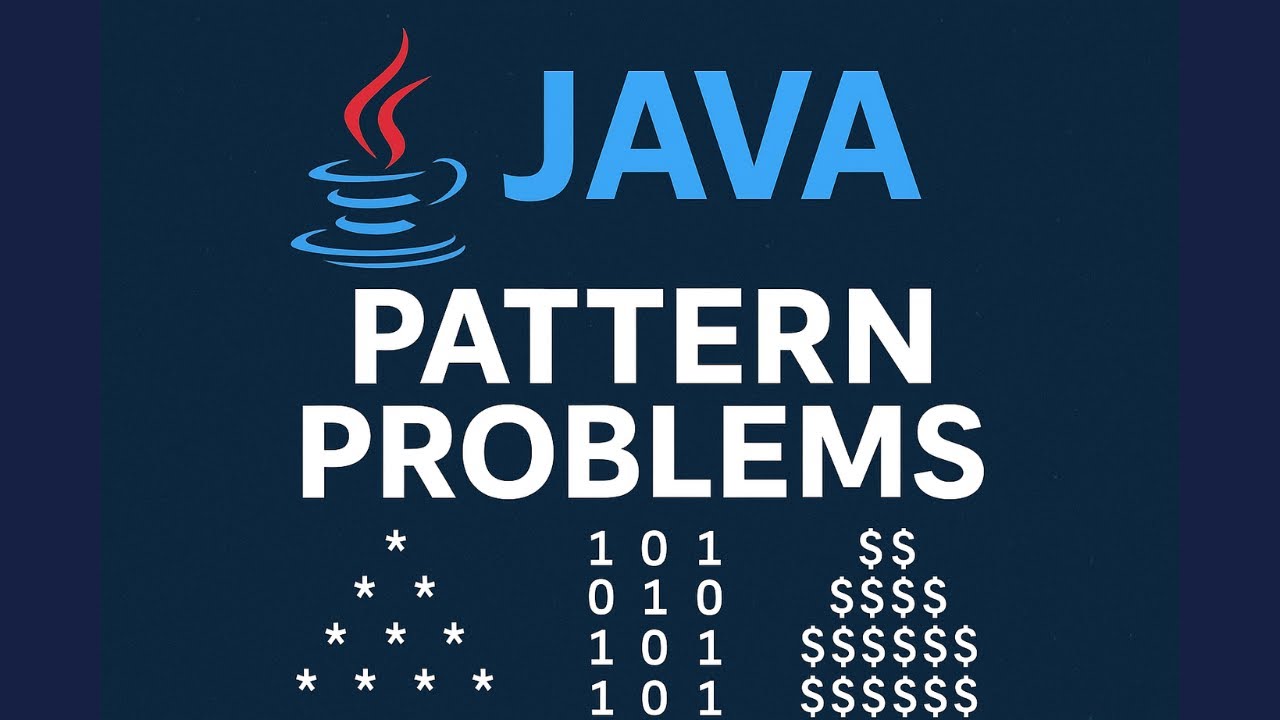 Part - 2 Of Java Pattern Problems \\ Number Pattern problems ...