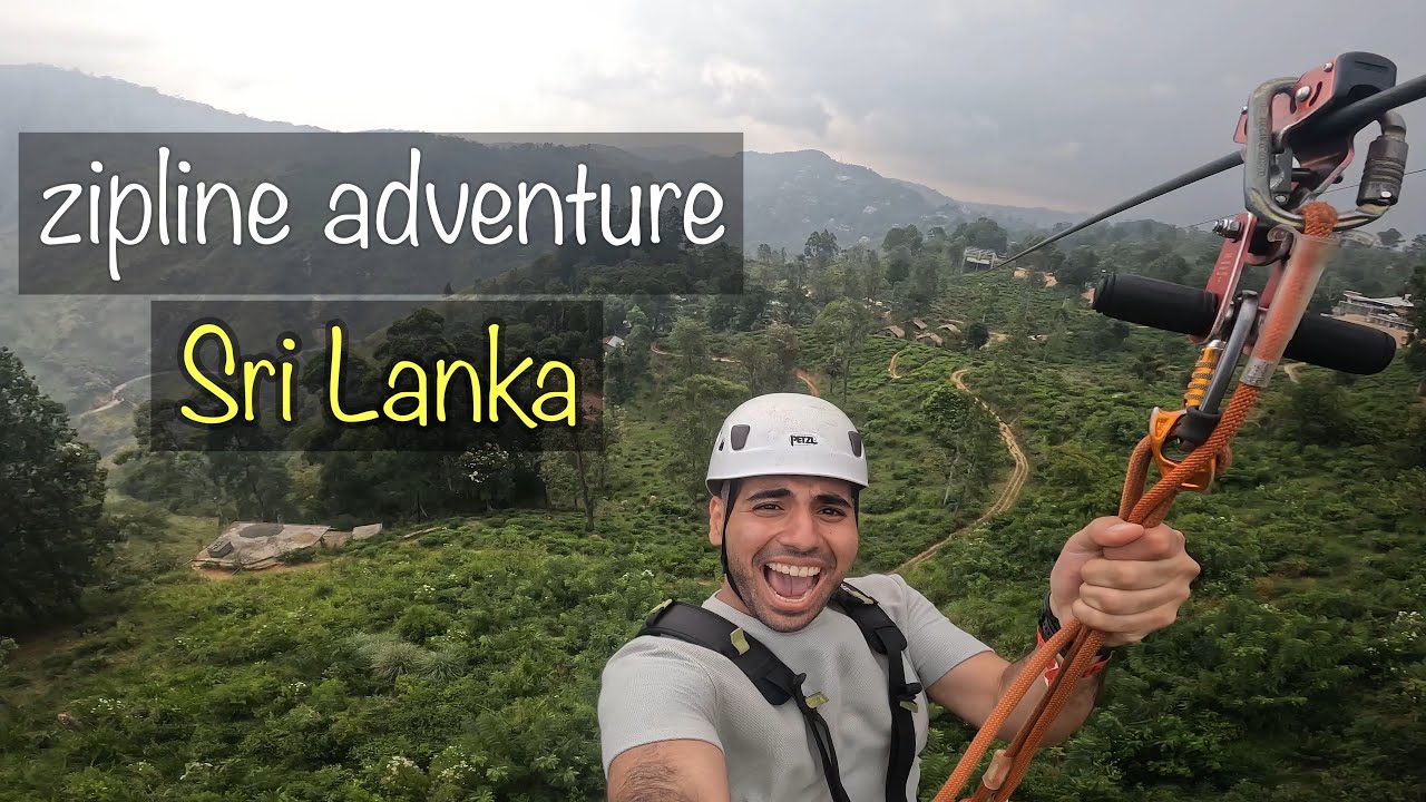 zip line adventure Ella Sri Lanka - مغامرة الزيبلاين في سريلانكا - YouTube