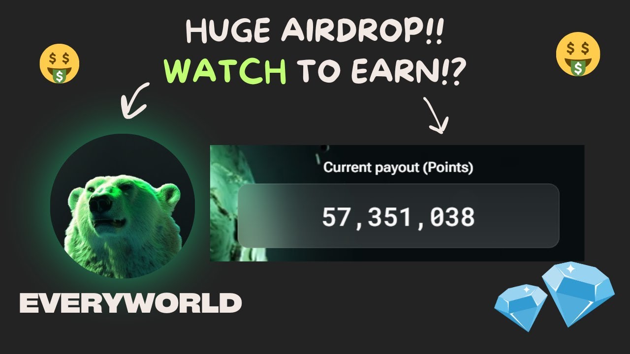 HUGE AIRDROP FROM EVERYWORLD!! WATCH TO EARN! - YouTube
