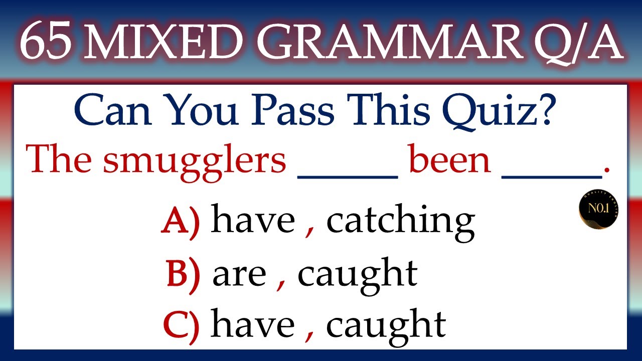 🚀 Mixed Grammar Quiz (65 Q&A) 🤓 | Improve Your English Fast!| English ...