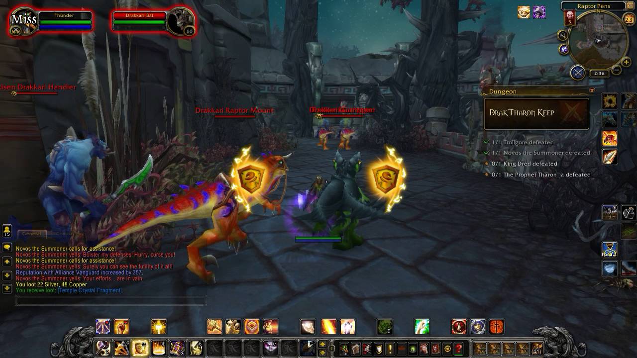 WoW WOTLK Dungeon Location and Runthrough: Drak'Tharon Keep - YouTube