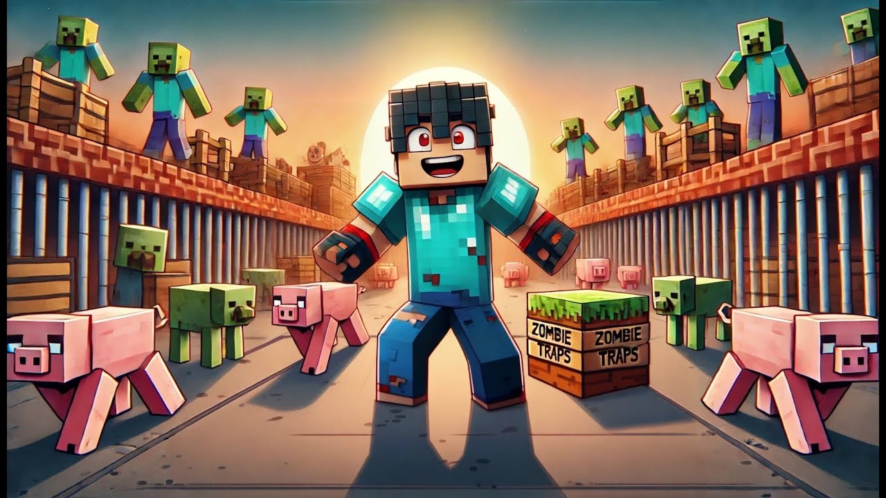 Minecraft Zombie Apocalypse [Ep.3] - Finally Safe and I have Pigs! (No ...