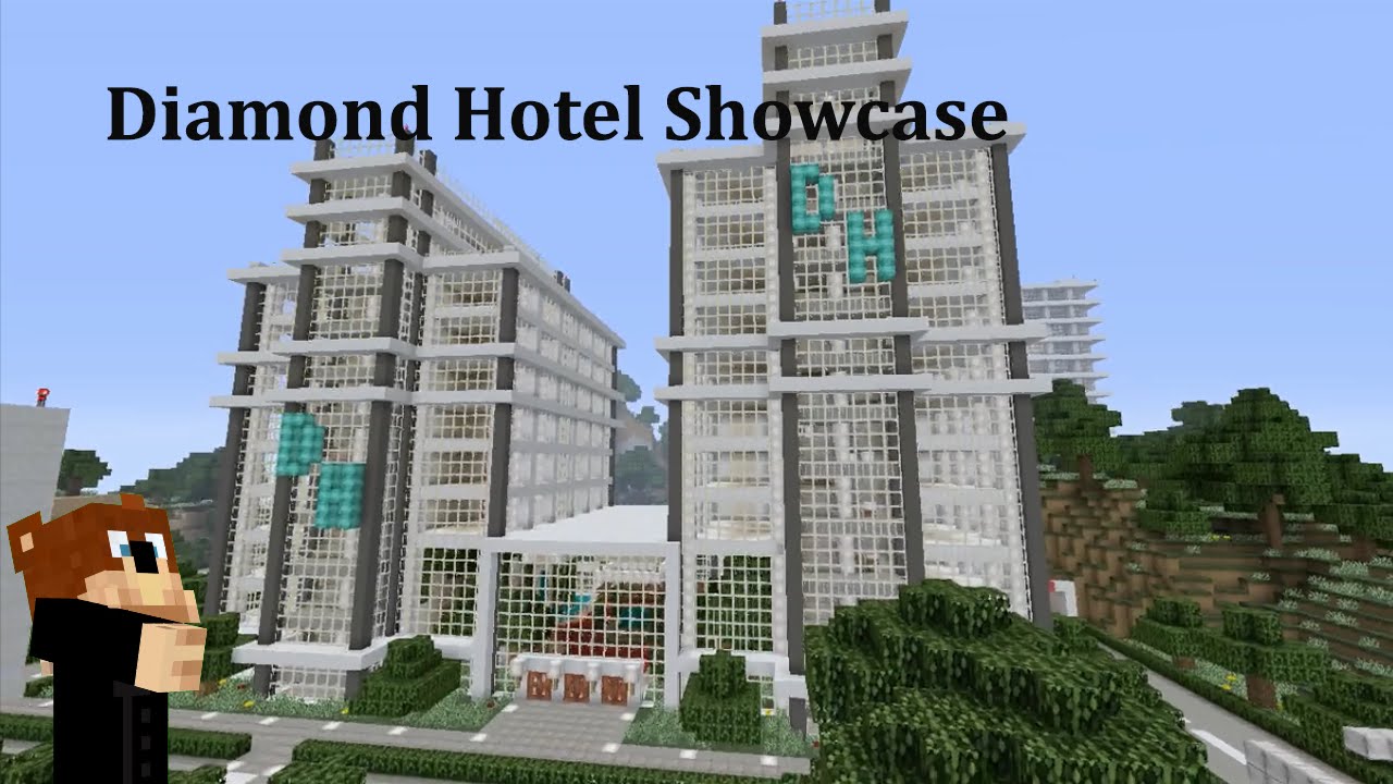 Minecraft Skyscraper- (Diamond Hotel) - YouTube