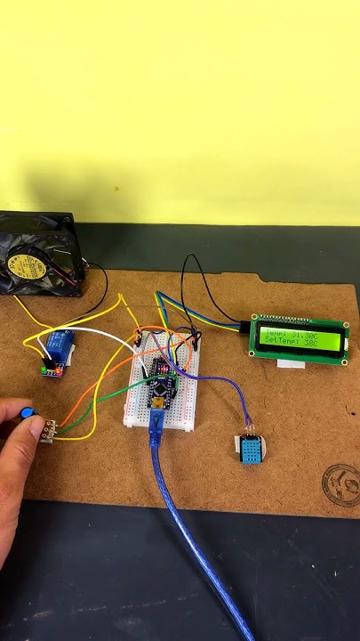 Temperature based fan on / off | Arduino project | science project - YouTube