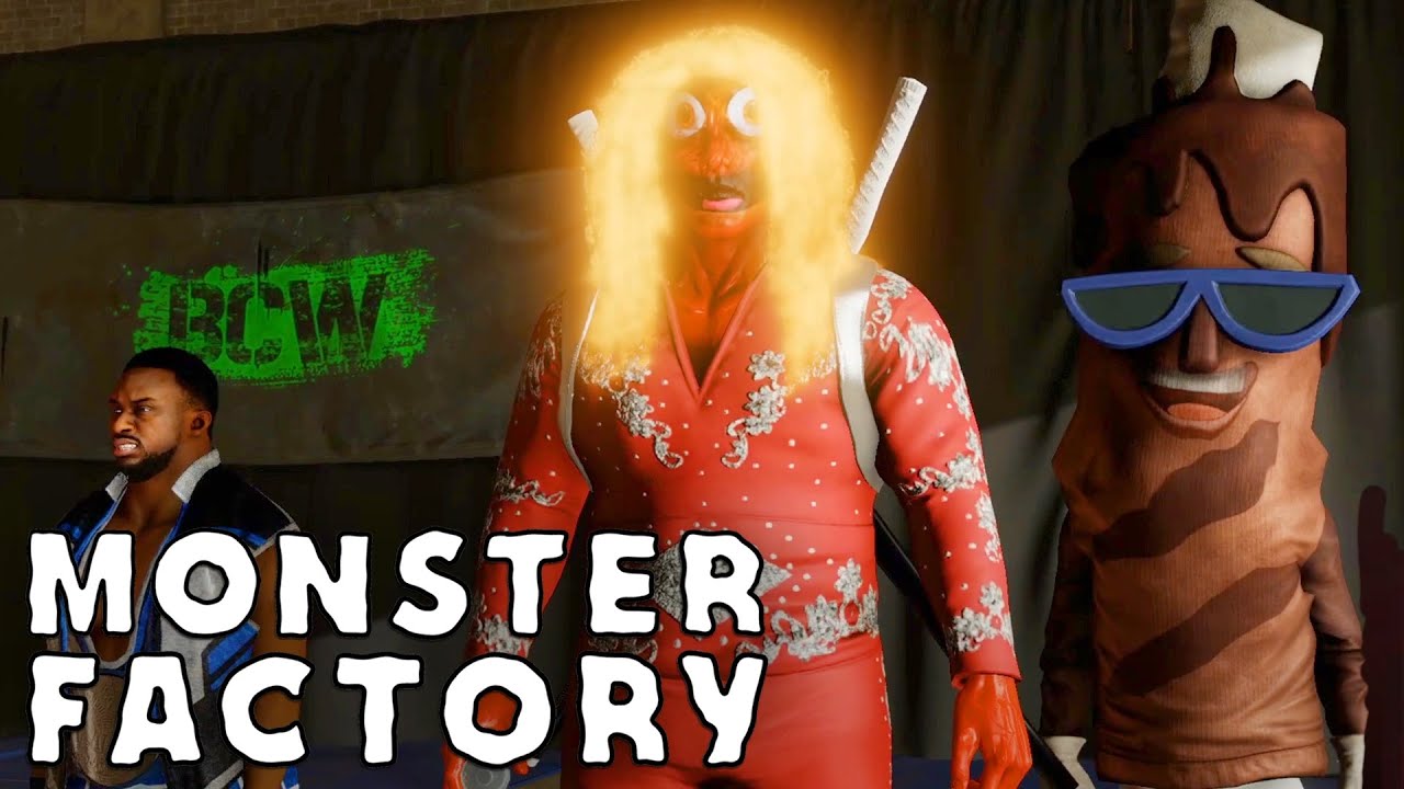 Monster Factory | The one where they actually play WWE2K20 - YouTube