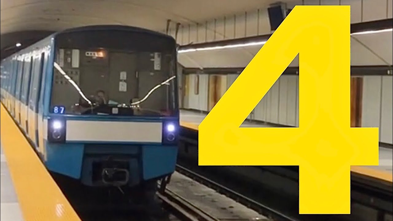 Montreal Metro Full Ride: Line 4 - Yellow 🟡 - YouTube