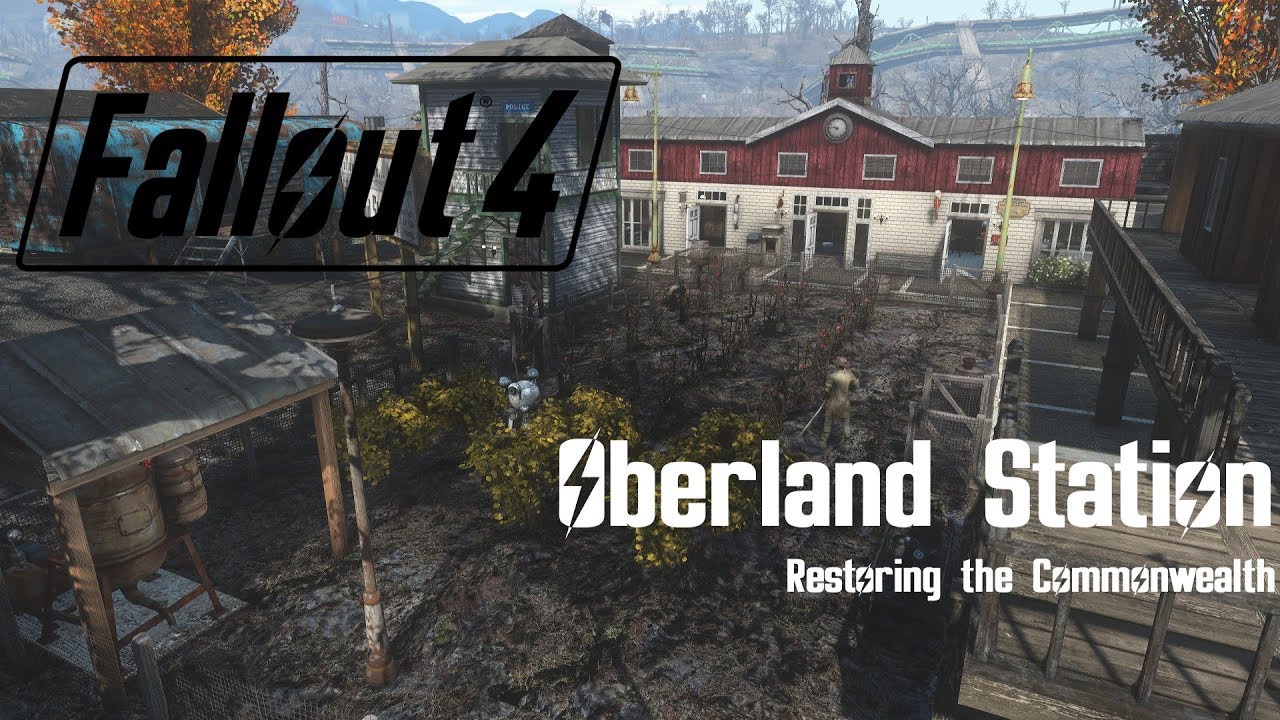 Oberland Station - Train Station turned Farm - Fallout 4 Settlements ...