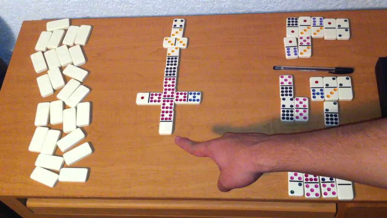 Tutorial para jugar domino cubano o domino doble 9 (Forma 2) - YouTube