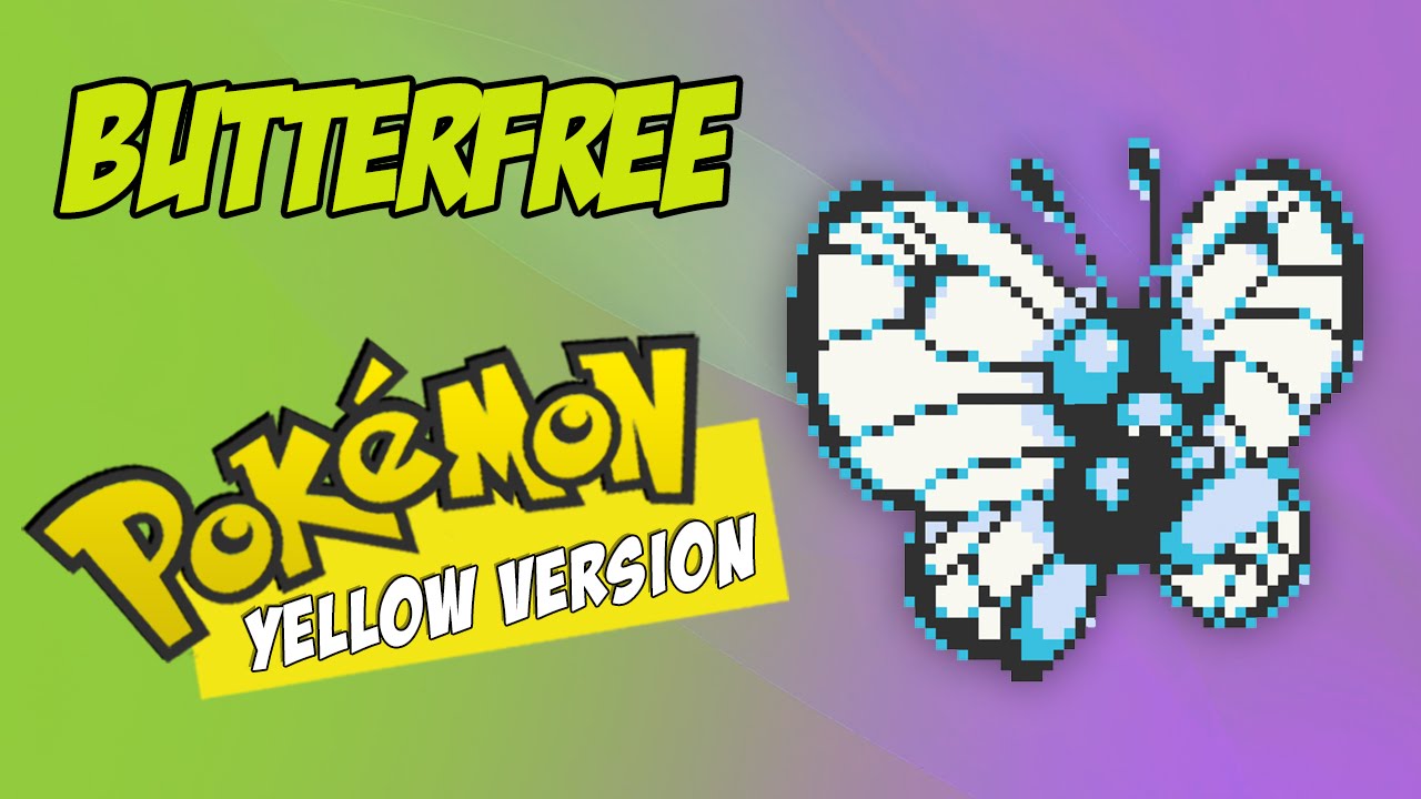 Pokemon Pixel Art - Butterfree (PKMN Yellow) - YouTube