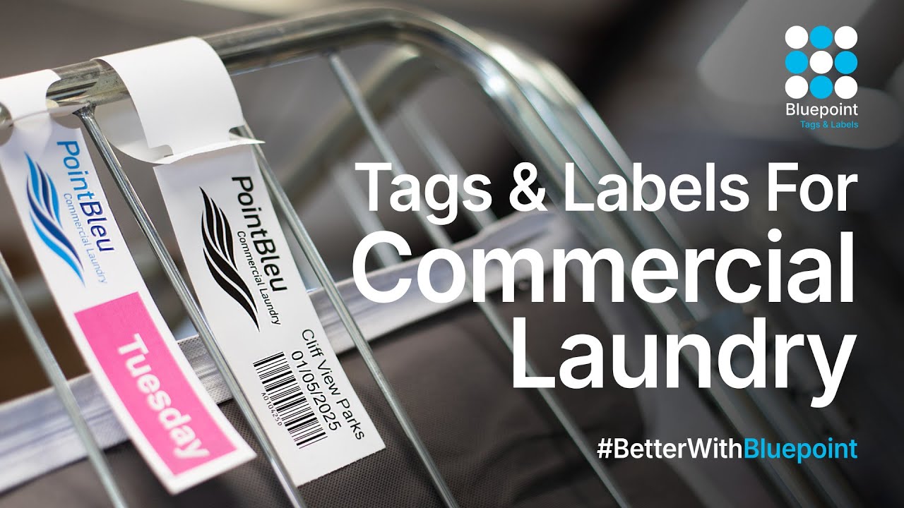 Commercial Laundry ID Tags | Bluepoint Tags & Labels - YouTube