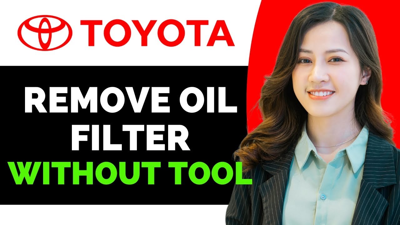 how to remove toyota oil filter without tool - YouTube