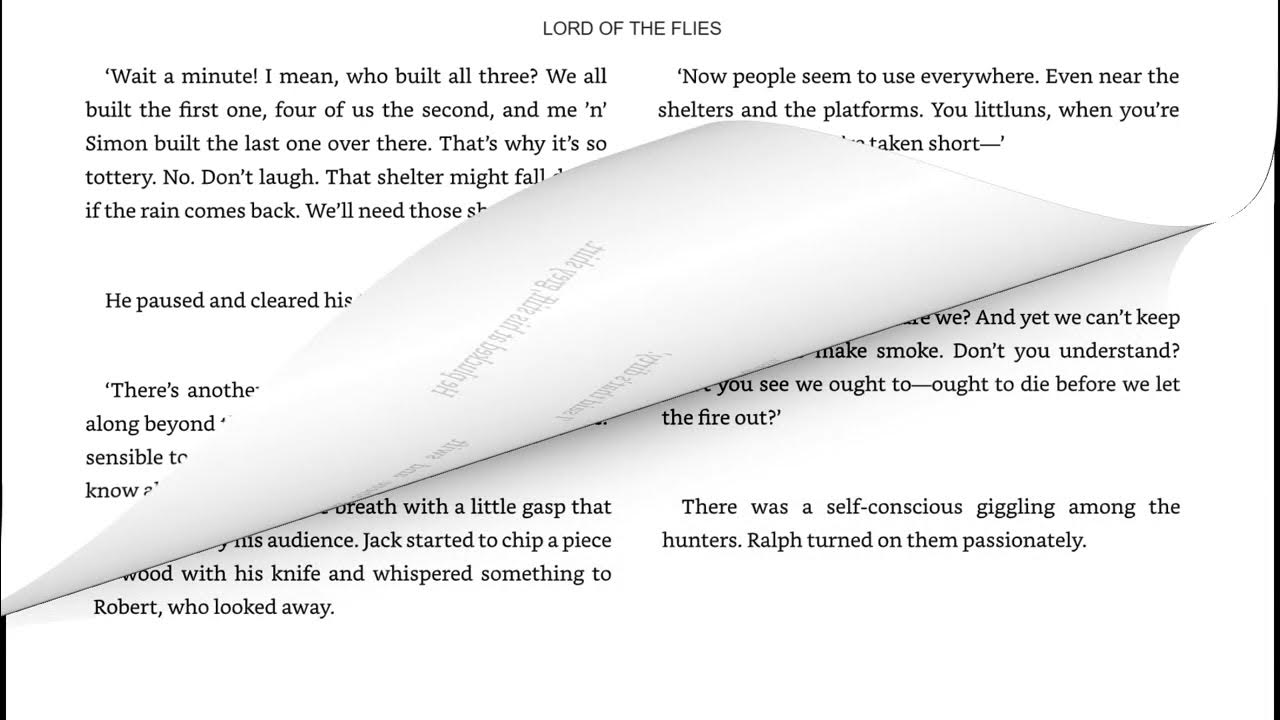 Lord of the Flies Chapter 5 Beast From Water - YouTube