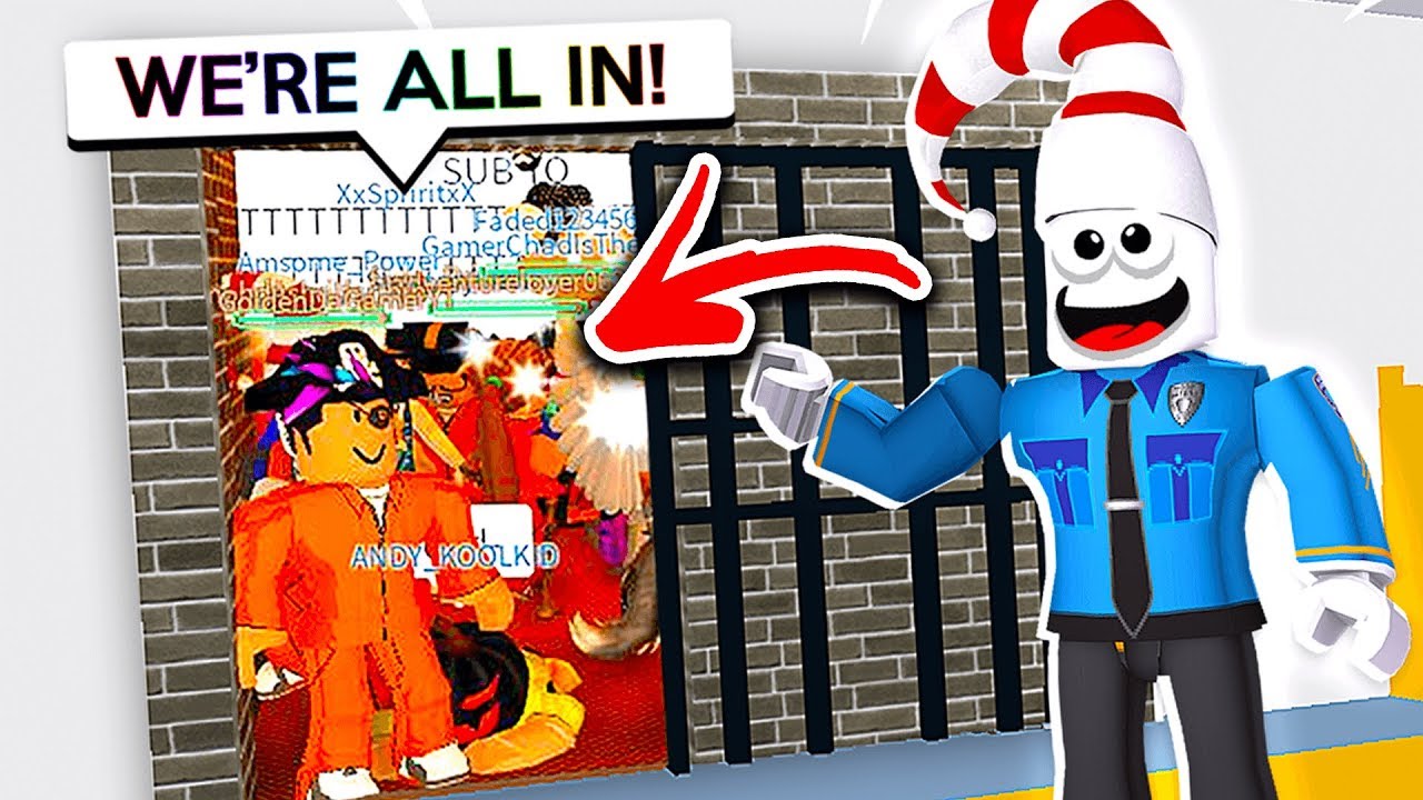30 Players In 1 Cell (Roblox Jailbreak) - YouTube