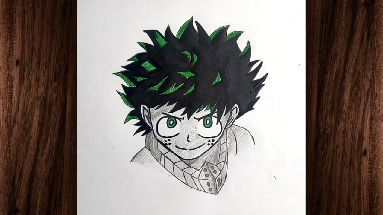 How To Draw Izuku Midoriya In Few Simple Steps! |Boku no Hero Academia ...