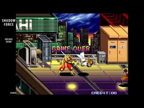 Shadow Force / arcade attract mode / beat em up game 1993 - YouTube