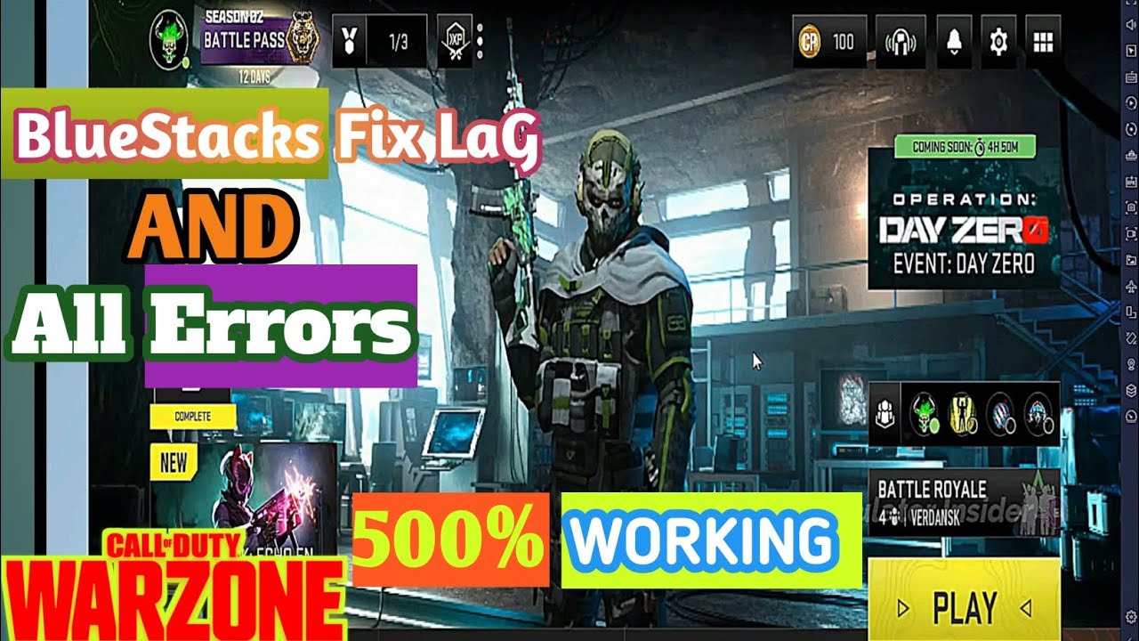 True Settings For BlueStacks %500 Fix Lags And All Errors COD Warzone ...
