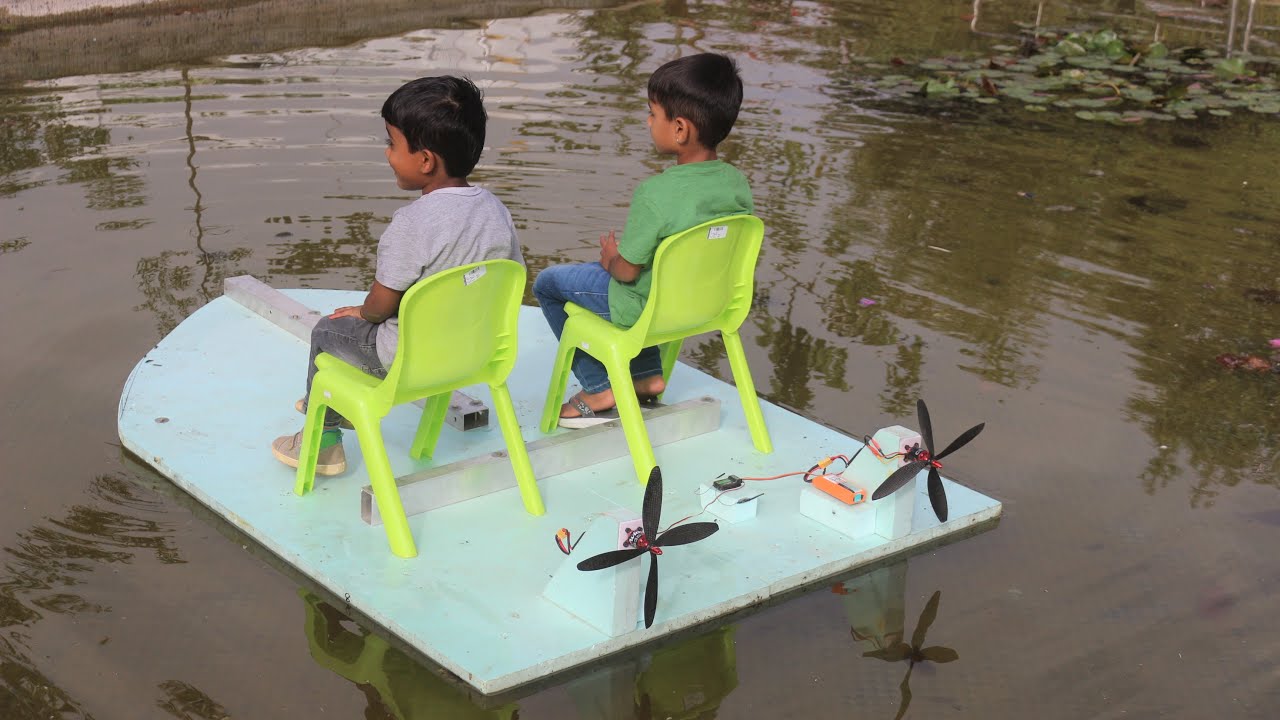 How To Make a Boat for Children - Air Boat - Thermocol Boat - Amazing ...