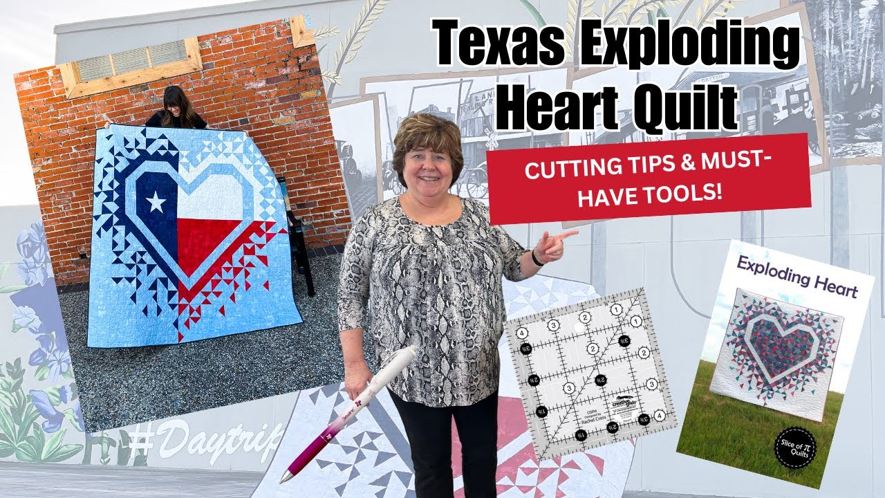 Texas Exploding Heart Quilt: Cutting Tips & Must-Have Tools! - YouTube