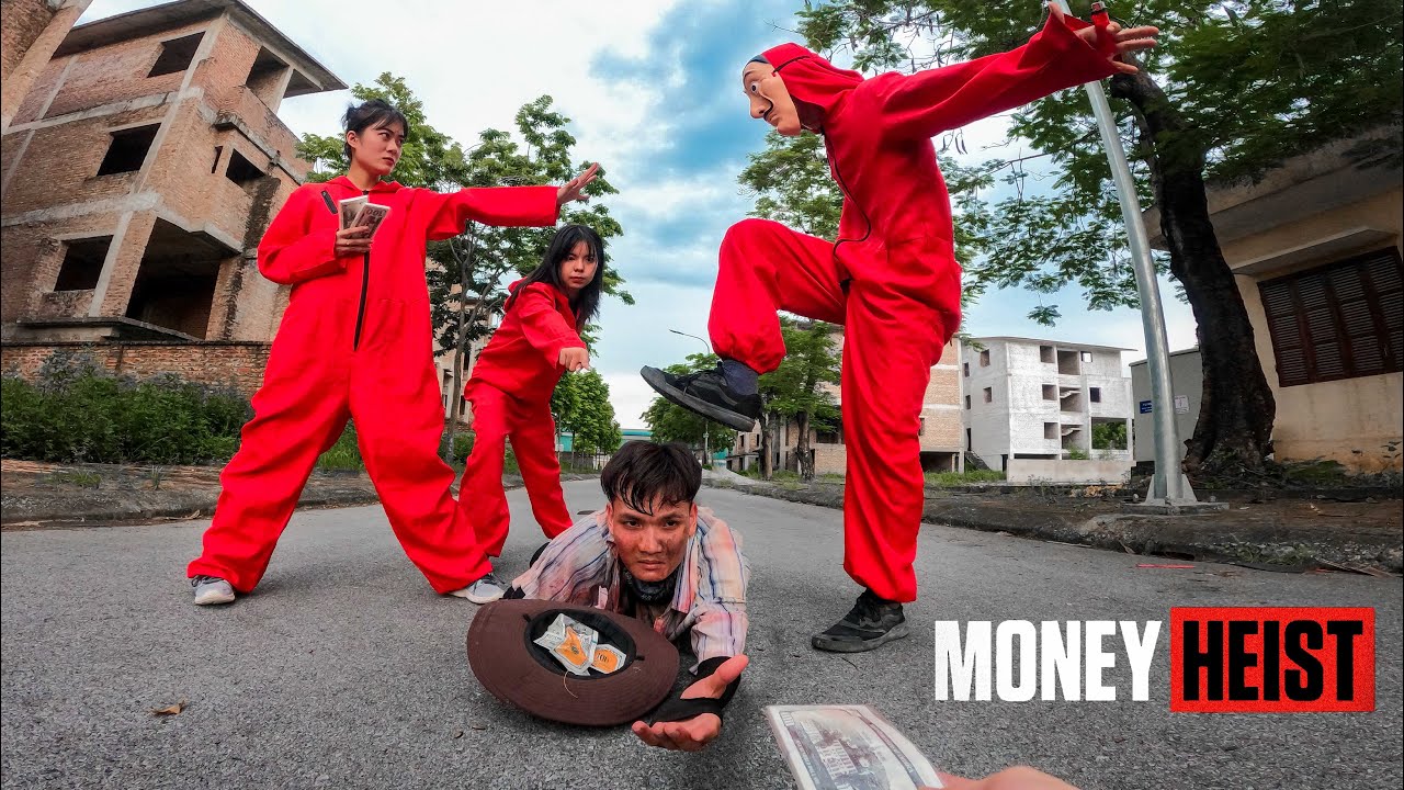 MONEY HEIST CHASING FAKE HOMELESS MAN (Epic Parkour POV Chase) - YouTube