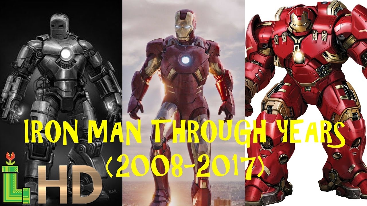 IRON MAN Through The Years | Including Spider-man: Home Coming (MCU ...