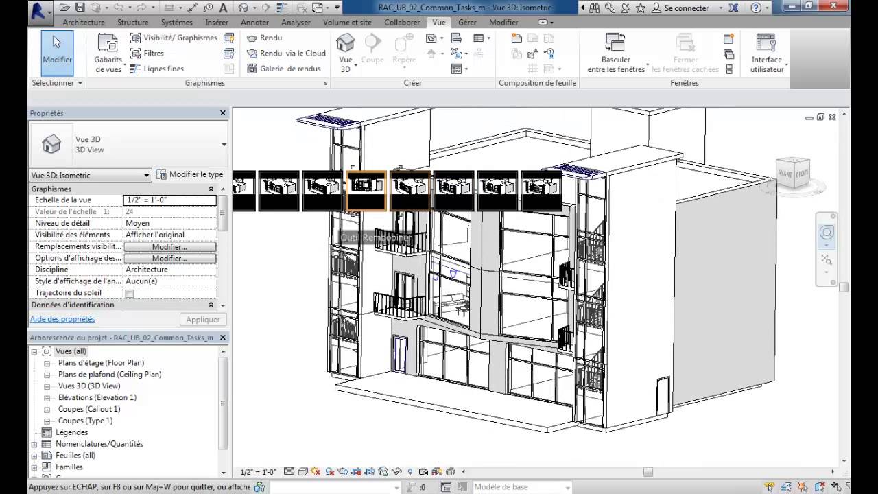 Revit ARC 2014: Ex. 1.2 (1/2) - YouTube