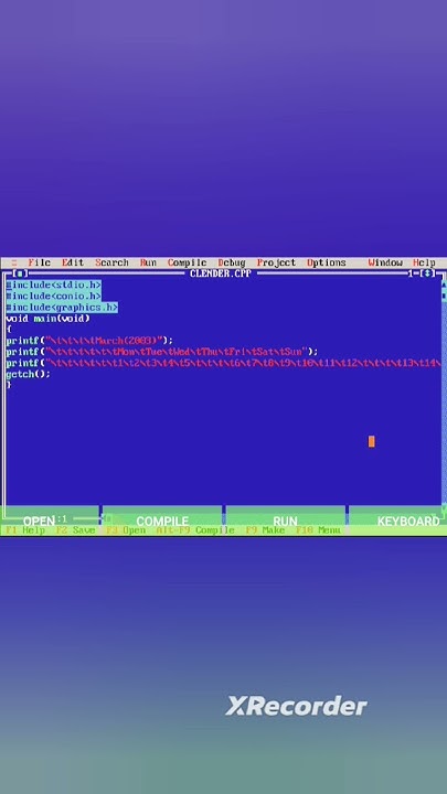 😲😲😲😲Calendar||How to make a Calendar in c programming - YouTube