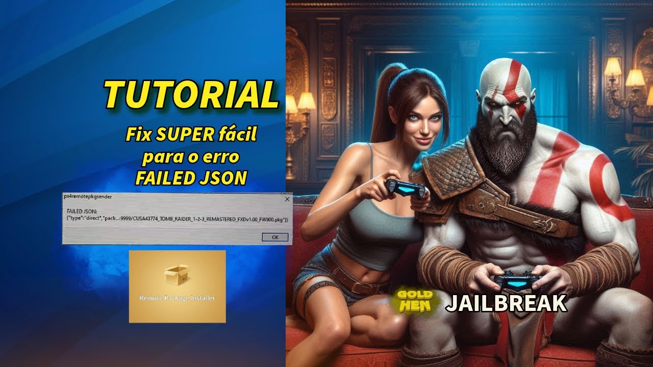 Erro FAILED JSON no PS4 Desbloqueado? Aprenda a Resolver com Este Tutorial Simples! - YouTube