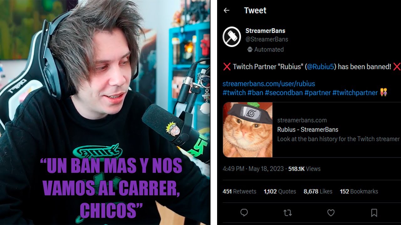 Por ésta razón banearon a Rubius de twitch - YouTube