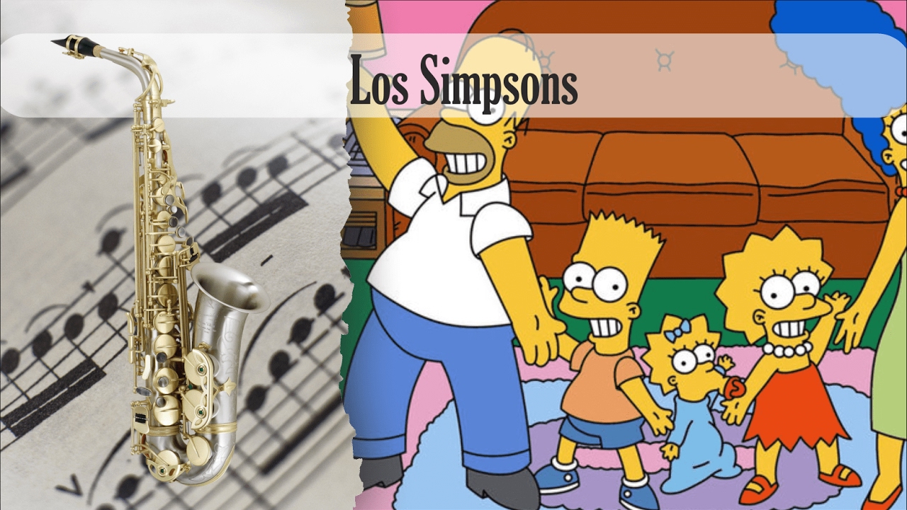 Partitura Los Simpsons Saxofón Alto - YouTube