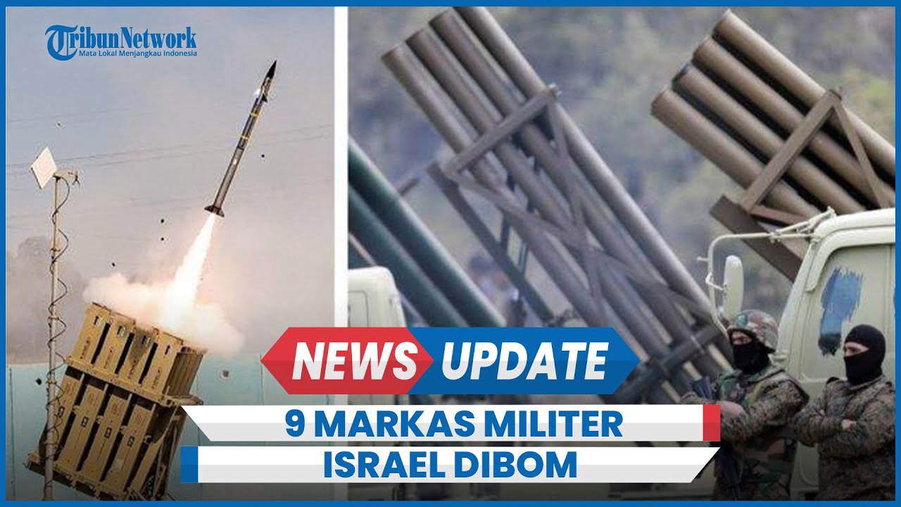 9 Markas Militer Israel Tak Bersisa Dibom 150 Roket Hizbullah Selama 24 ...
