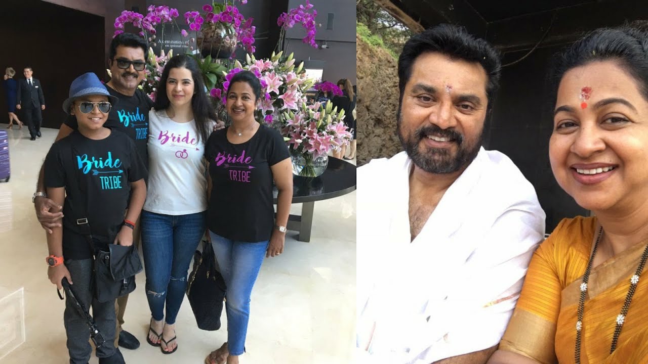 Actress Radhika Sarathkumar || Husband, Son, Daughters,Family Photos ...