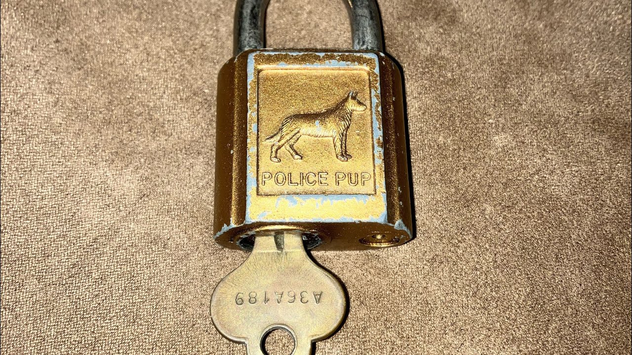 Police Pup Wafer Padlock Blind Picked #lockpicking #locksport #lockpick ...