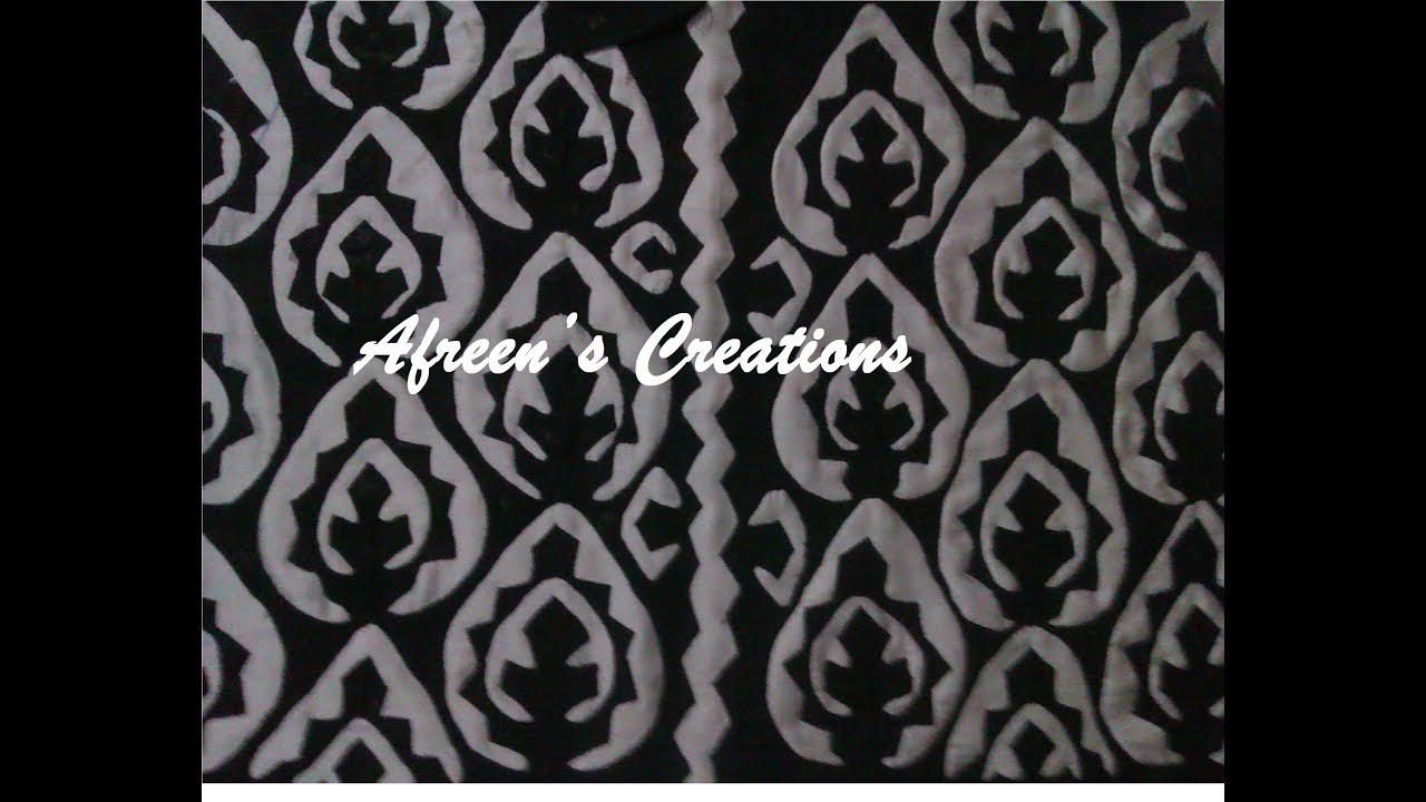 Latest Aplic Dress Design from Fashion Week 2017/Applique Work Tutorial ...