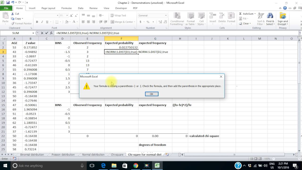 Chi Square Normal Distribution - YouTube