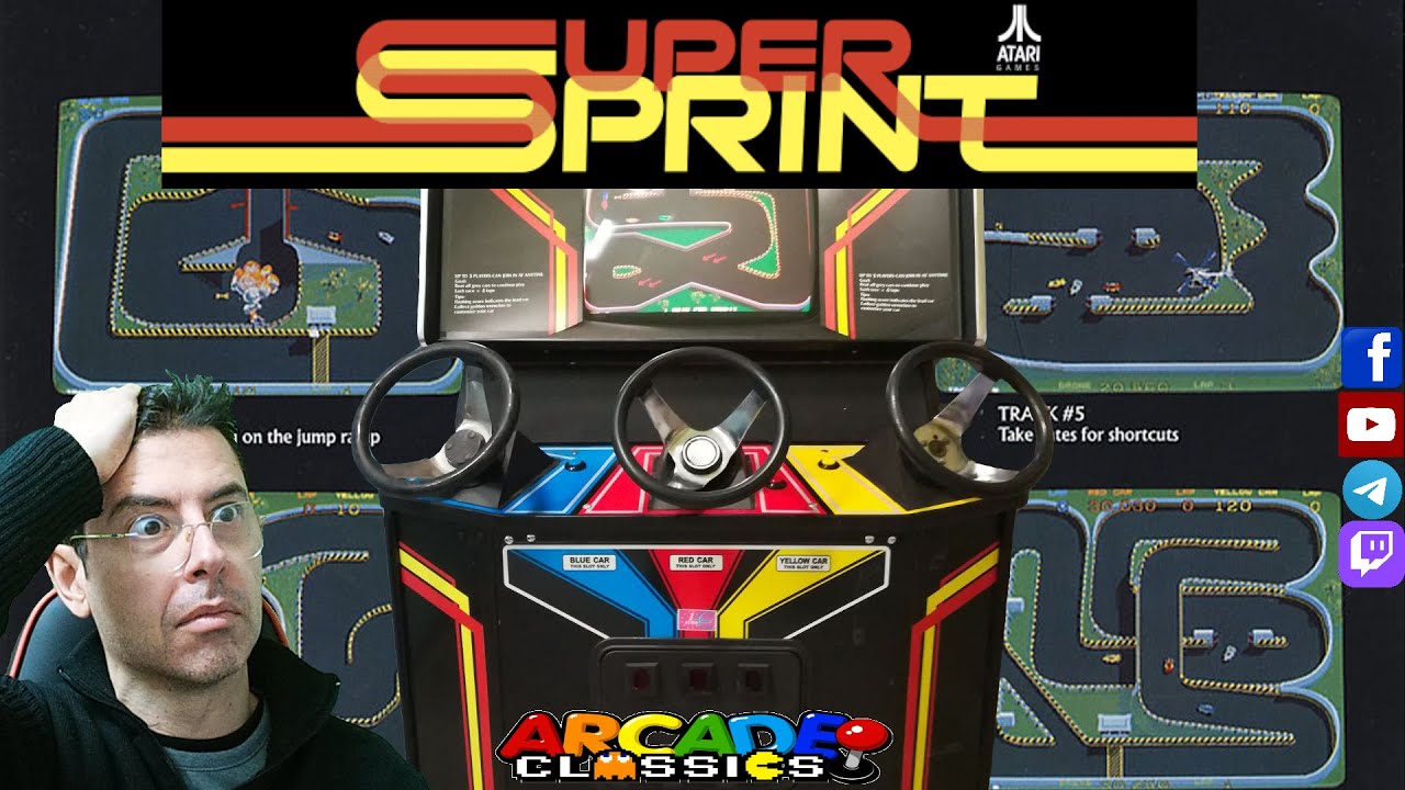 SUPER SPRINT (Arcade/ Coin Op - GAMEPLAY DISPERATO) - Atari - YouTube
